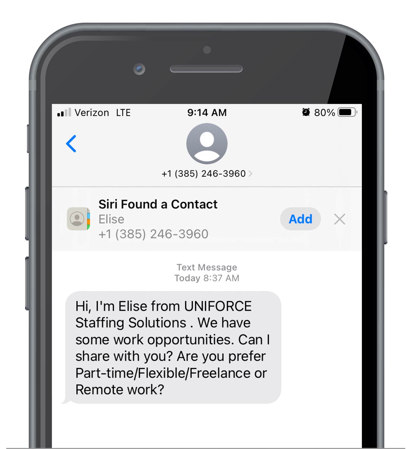 Important Security Alert: Be Aware of Phishing SMS - Uniforce